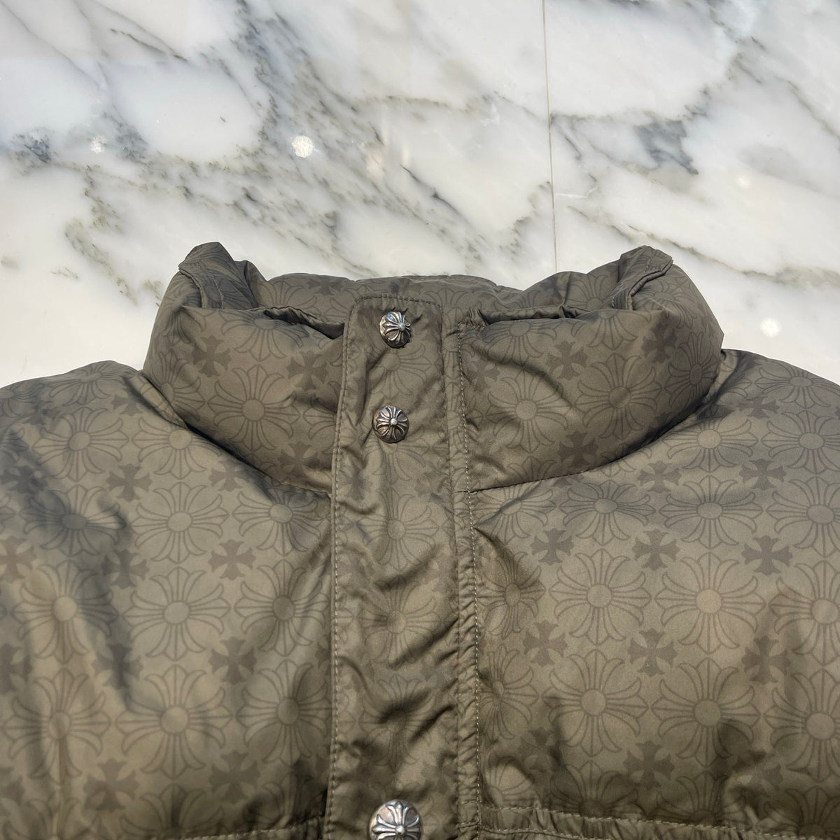 CHROME HEARTS CH Plus Stiff Down Jacket Size L クロムハーツ CHプラス スティッフ ダウンジ ...