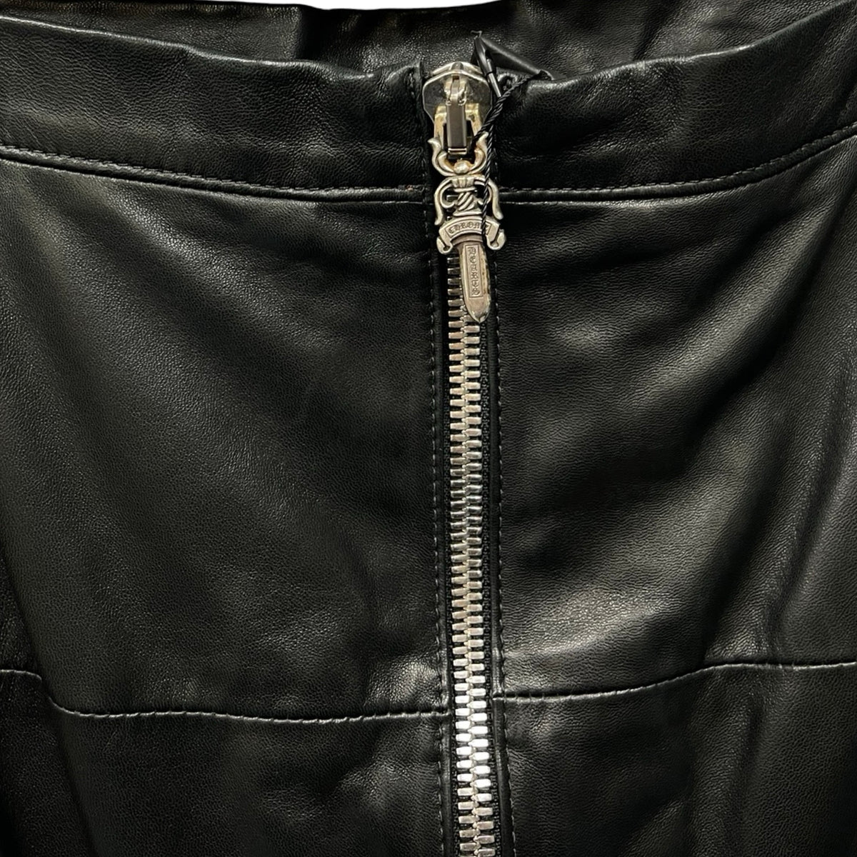 CHROME HEARTS Lamb Leather Dagger Zip Long Skirt Size M – MEMENTOS ...