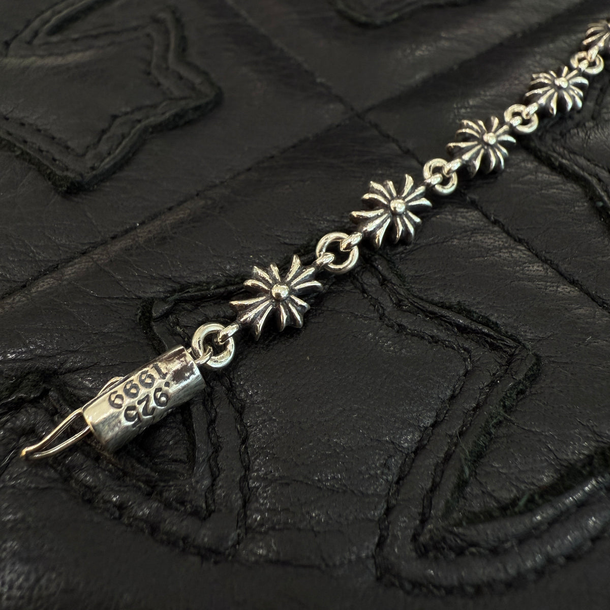 CHROME HEARTS Tiny E CH Plus Bracelet 13 LINK クロムハーツ タイニーE CHプラス ブレスレッ ...