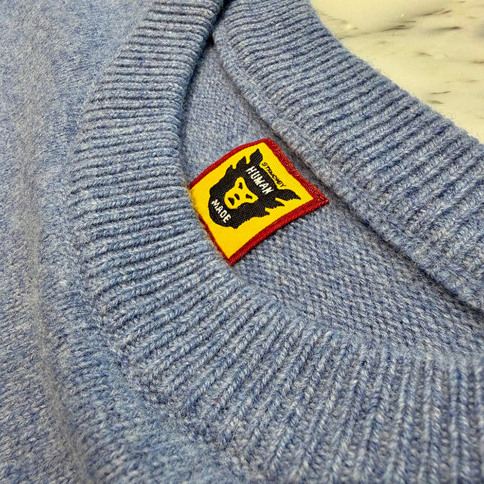 HUMAN MADE Duck Jacquard Wool Knit Sweater HM28CS016 Size L ヒューマンメイド ダ ...