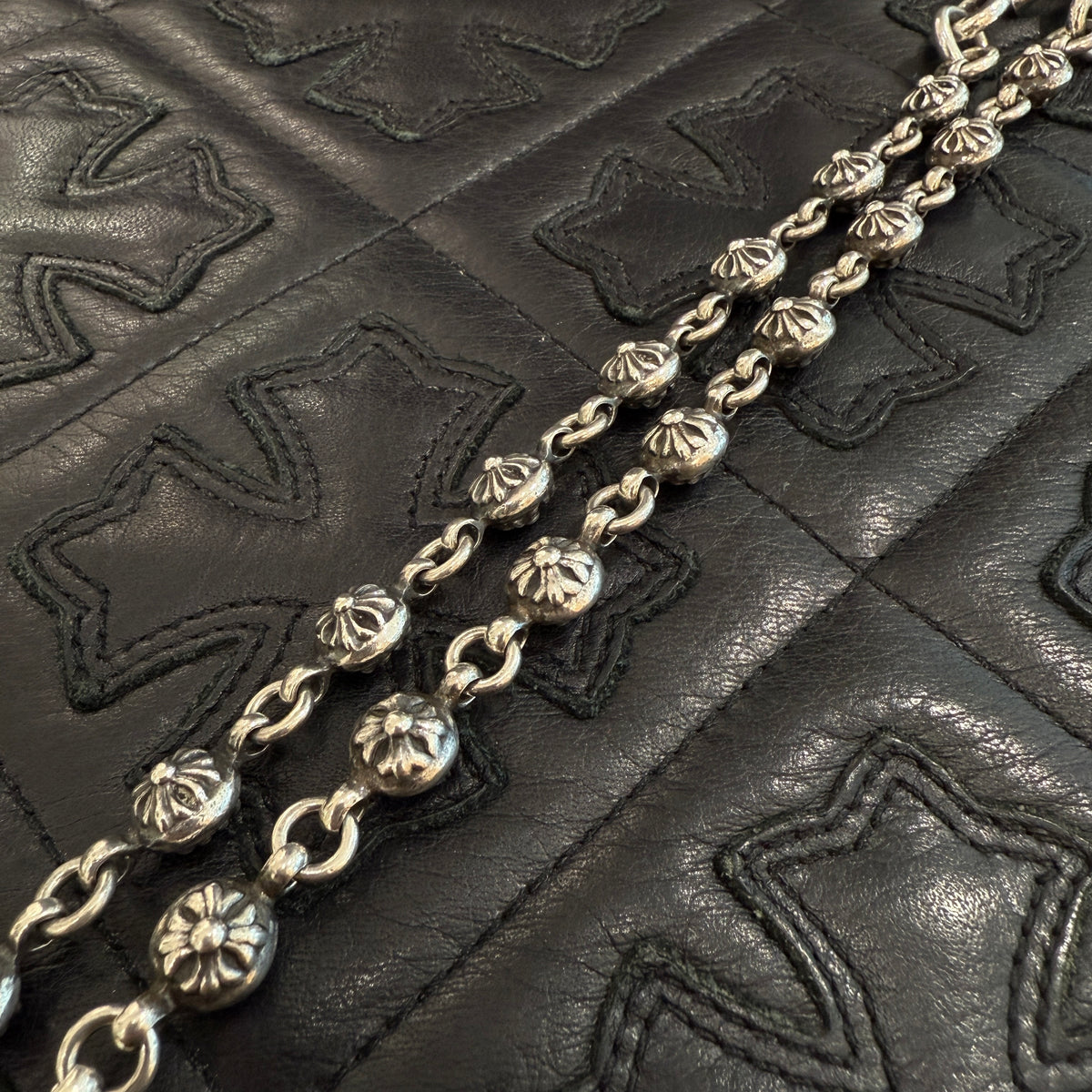 CHROME HEARTS 1 CLIP Cross Ball Wallet Chain クロムハーツ 1クリップ クロスボール ウォレット ...