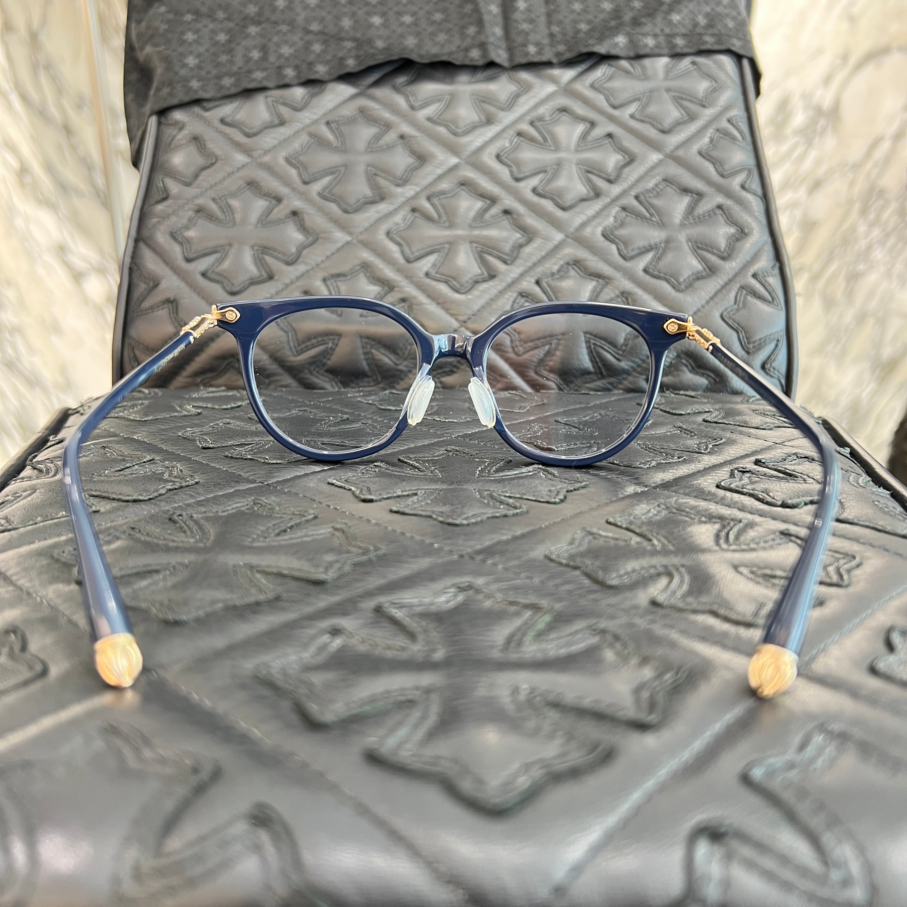 CHROME HEARTS BLUEBERRY MUFFIN Sunglasses Size 49□19-143 クロム